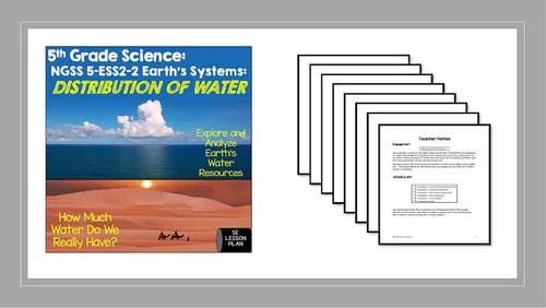 NGSS 5-ESS2-2 Distribution of Water 5th Grade by Rushnok Science