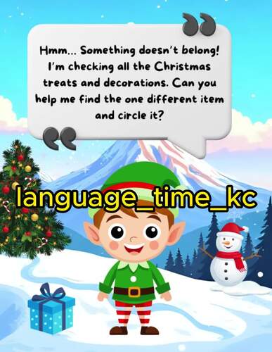 Preschool Christmas Adventure printable Activity Book | winter worksheets