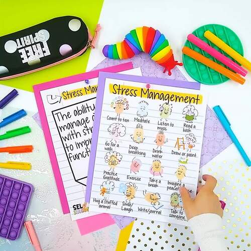 SEL in a Snap: Stress Management by Heart and Mind Teaching | TPT