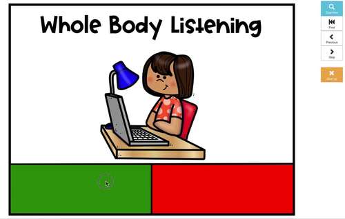 BOOM Cards | Distance Learning Behavior | Green & Red by Leveled with Love