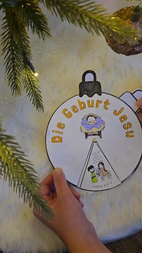 Nativity Story Wheel (German) – Weihnachtsgeschichte Erzählrad ...
