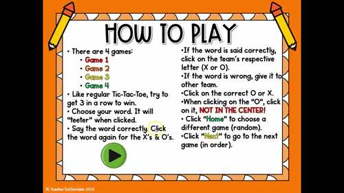 Word Families -ad Words Tic-Tac-Toe Powerpoint Game Distance Learning