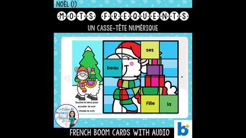 Mots fréquents: French Christmas Sight Word Puzzle Digital Game BOOM ...