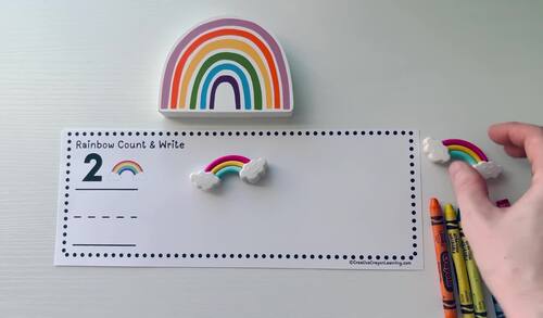 Rainbow Count & Write – St. Patrick’s Day Math Center for PreK ...