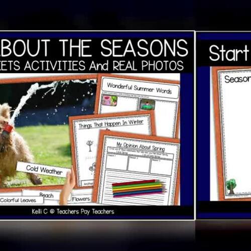 Seasons Of The Year Activities Four Seasons Worksheets for Science and ...