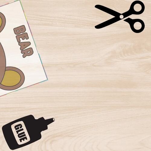 Bear Craft Template-Forest Zoo Woodland Animals Bulletin Board Craft ...