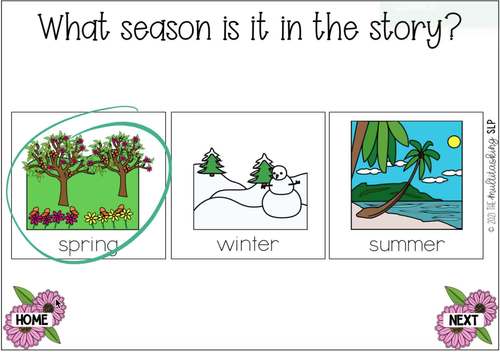 Spring Stinks Book Companion | Speech Therapy | Boom Cards™ & Printable