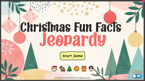 Christmas Jeopardy PowerPoint Game Show – Fun Classroom Review Game ...