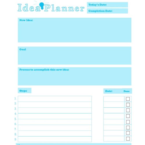 Idea Planner, Smart Goals, Productivity Tracker, Mind Map ...