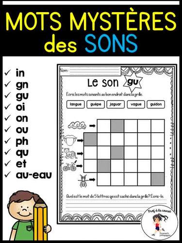 French Mystery Sounds | Mots mystères des sons Distance Learning