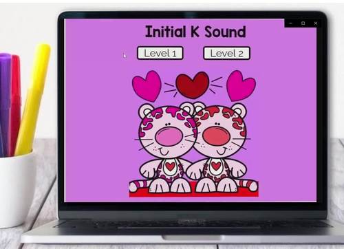 Valentine's Day Articulation Boom Cards™ Speech Therapy | K Sound | Puzzles