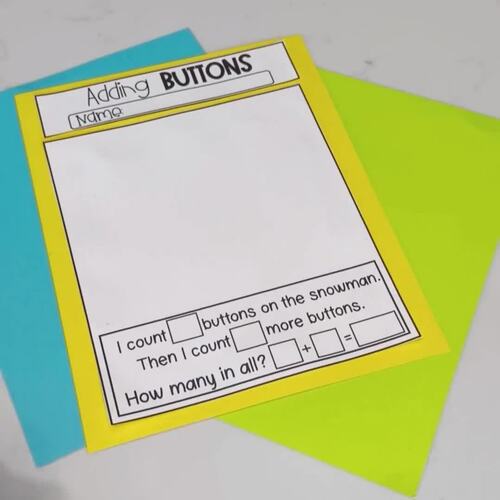 Winter Addition Crafts Story Problems Crafts Kindergarten Math Craft ...