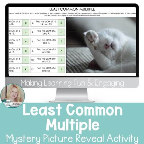 Least Common Multiple - LCM - Self-Checking Digital Activity | TPT