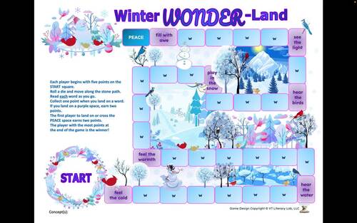 Editable Phonics Game Template | Winter Theme | Winter WONDER-Land
