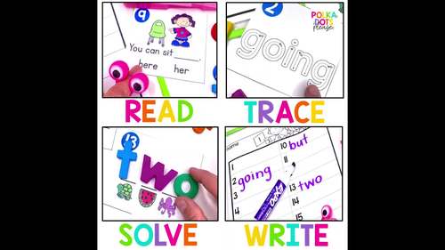 Sight Word Practice - Movement Activity or Center - Set E by Polka Dots ...