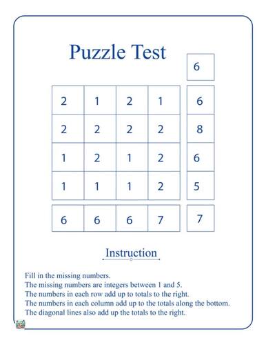 Math Block Puzzles: 100 Engaging Number Puzzles for Grades 1-6 with ...