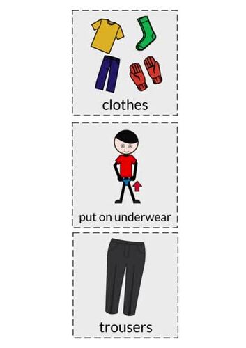 Dressing Up Routine – PECS Style | Autism | SEN | Visual Schedule Cards