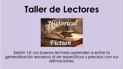 SPANISH DL Teacher's College 4th Grade Historical Fiction Reading ...