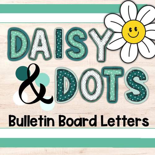 DAISY & DOTS Bulletin Board Letters |A-Z Bulletin Board Letters ...