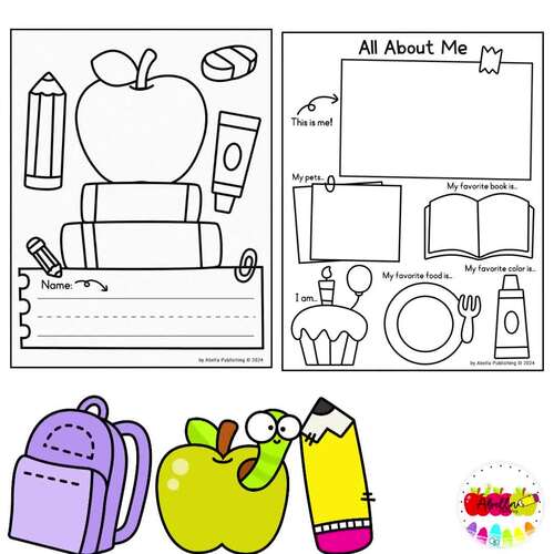 All About Me Worksheets First Week of School | Back to School Writing ...