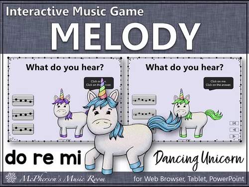 Solfege | Do Re Mi Interactive Melody Game {Dancing Unicorn} by Linda ...