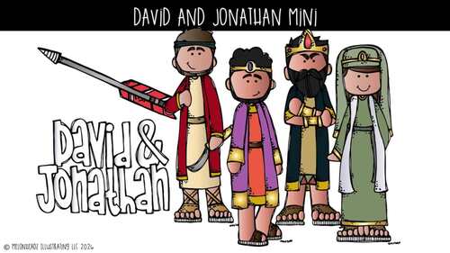 David and Jonathan clip art, Bible Mini by Melonheadz Clipart | TPT