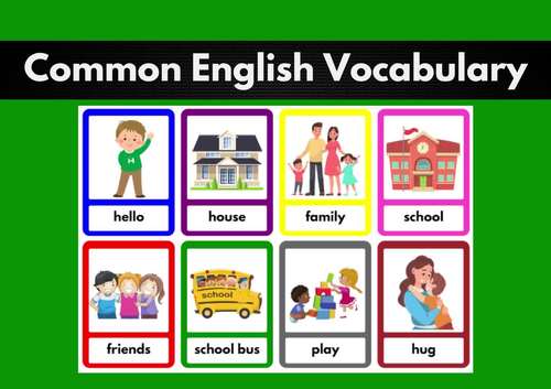 Beginners ESL Flashcards with more than 150 words with photos| EAL ...