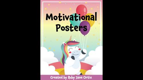 Unicorn Classroom Theme - Posters for Back to School Bulletin Boards