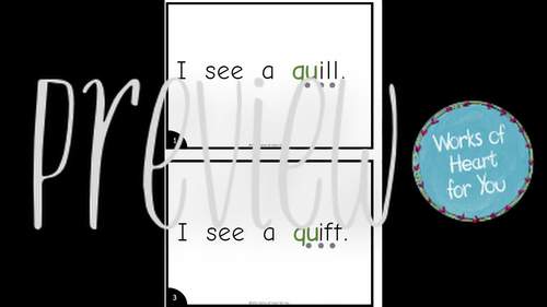 Digraph qu - differentiated reading - words, emergent reader, paragraph