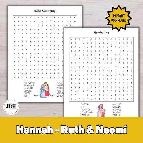 Old Testament Bible Word Searches - Part 4 - Answers Included by ...