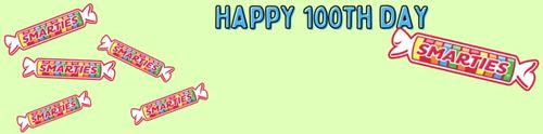 100th DAY OF SCHOOL| Animated Google Classroom Banner | GIF by Heyyy Teach