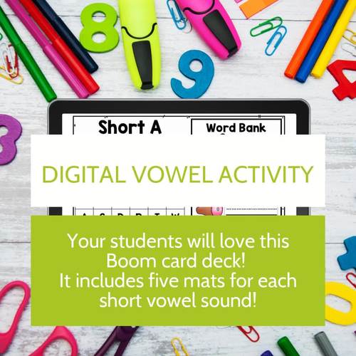 CVC Word Search Boom Cards Digital Distance Learning | TpT