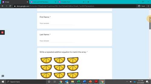 Digital Math Exit Tickets | 2nd Grade | 2.OA | Distance Learning
