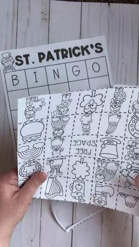 St. Patrick's Day Bingo | March Activity | Cut & Create Your Own Card