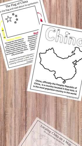 China Mini Unit Study Geography, Culture, Currency, and Cuisine Project ...