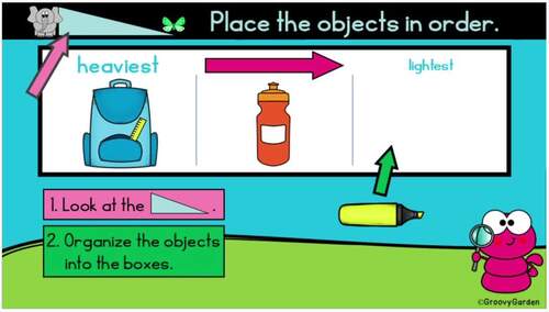 Measurement : Organizing by Weight: Google Slides™ by GroovyGarden