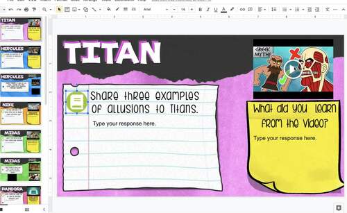 Allusions to Greek Mythology by Ashleigh | TPT