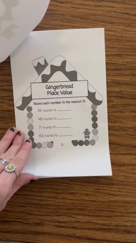 Place Value Practice - Gingerbread House Themed by awonderfuldayin3rdgrade