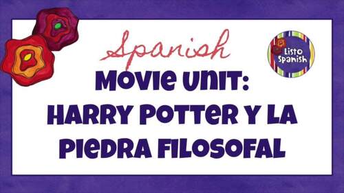 Harry Potter y la piedra filosofal Spanish Movie Study-Descubre L3: La ...