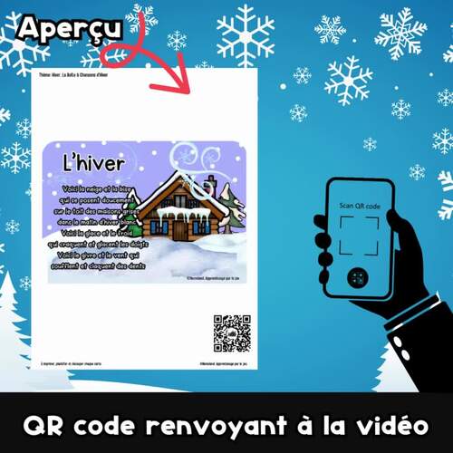 Boîte à chansons d’Hiver (avec QR code) by Nemoland - Apprentissage par ...