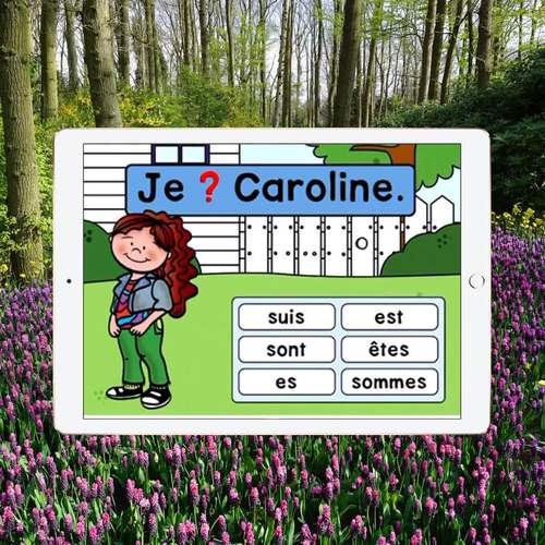 Le verbe être au présent Le printemps | Cartes Boom | La grammaire ...