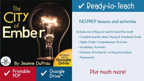 The City of Ember Novel Study Book Unit by The Teaching Bank | TPT