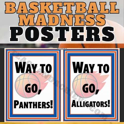 March Basketball Madness Testing Motivational Posters, Classroom ...