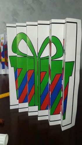 Christmas Agamograph Printable Paper Craft ,Happy New Year 2023 Agamograph