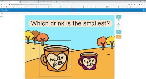 Size Comparison Boom Cards Distance Learning by Hands-on Multilingual Fun