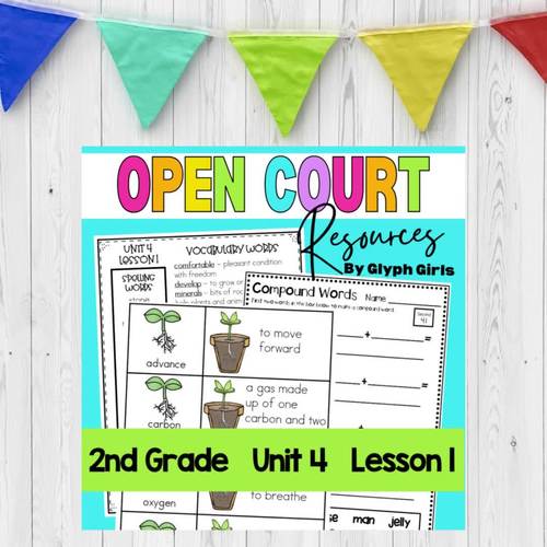 Open Court Reading 2nd Grade Unit 4, Lesson 1 Resources by Glyph Girls