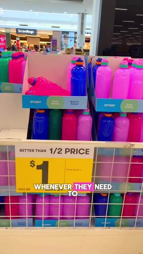 Hydration Station Caddy Label | Teacher Organization | Rainbow Trolley Cart