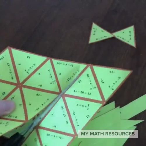 Solving Two Step Equations Puzzle - Fun Math Activity by Amy Harrison