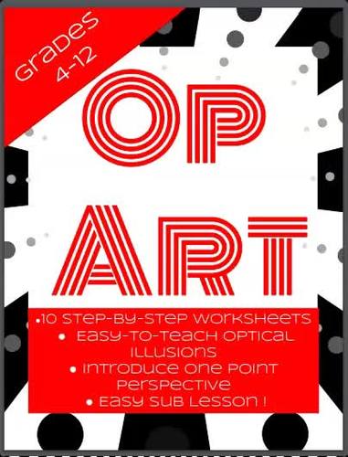 Distance Learning! 10 Optical Illusions! Step-by-Step Handouts with ...