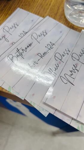 EDITABLE Farmhouse Style Passes for Teachers | Hallway, Bathroom, and More!